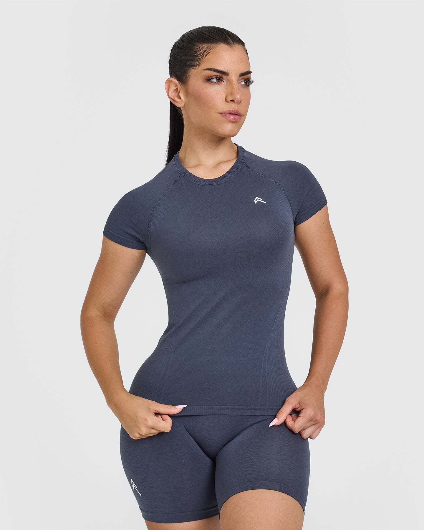 Blue Gym Top Women's - Fitted | Oner Active