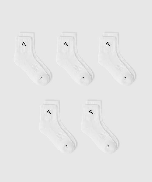 Women's Socks Multipack - White Mid Crew | Oner Active