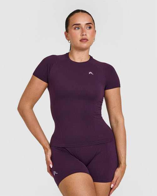 Purple Gym Top Women's Fitted - Blackberry Purple | Oner Active
