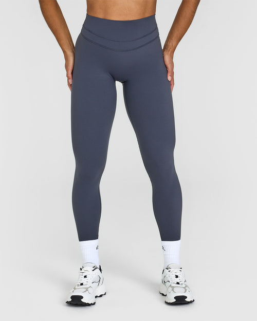 High Waist Blue Workout Leggings Women's | Oner Active