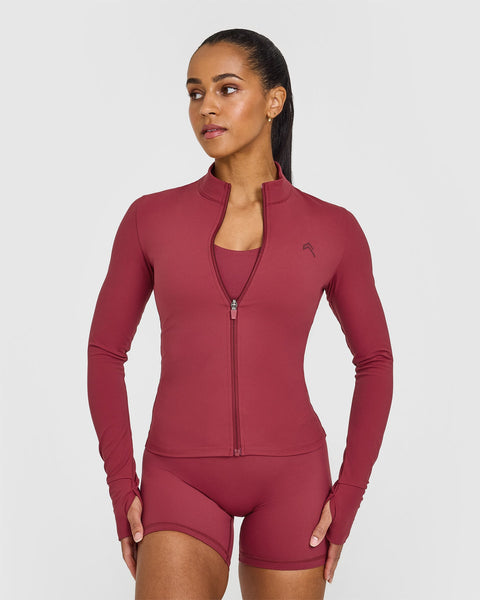 Sports Jacket Women's in Burnt Cherry | Oner Active