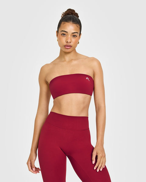 Unified Micro Bandeau Bralette Ruby Red | Oner Active
