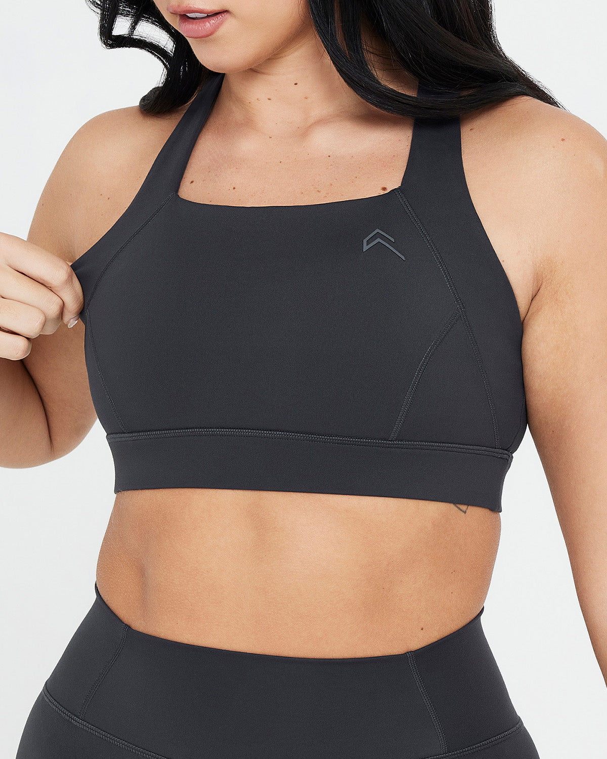 Wide Strap Sports Bra Women's - Coal | Oner Active