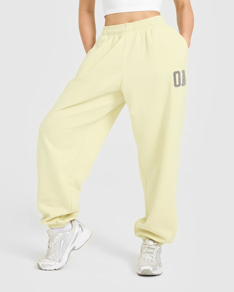 Foundations Oner 25 Oversized Joggers in Pastel Yellow | Oner Active