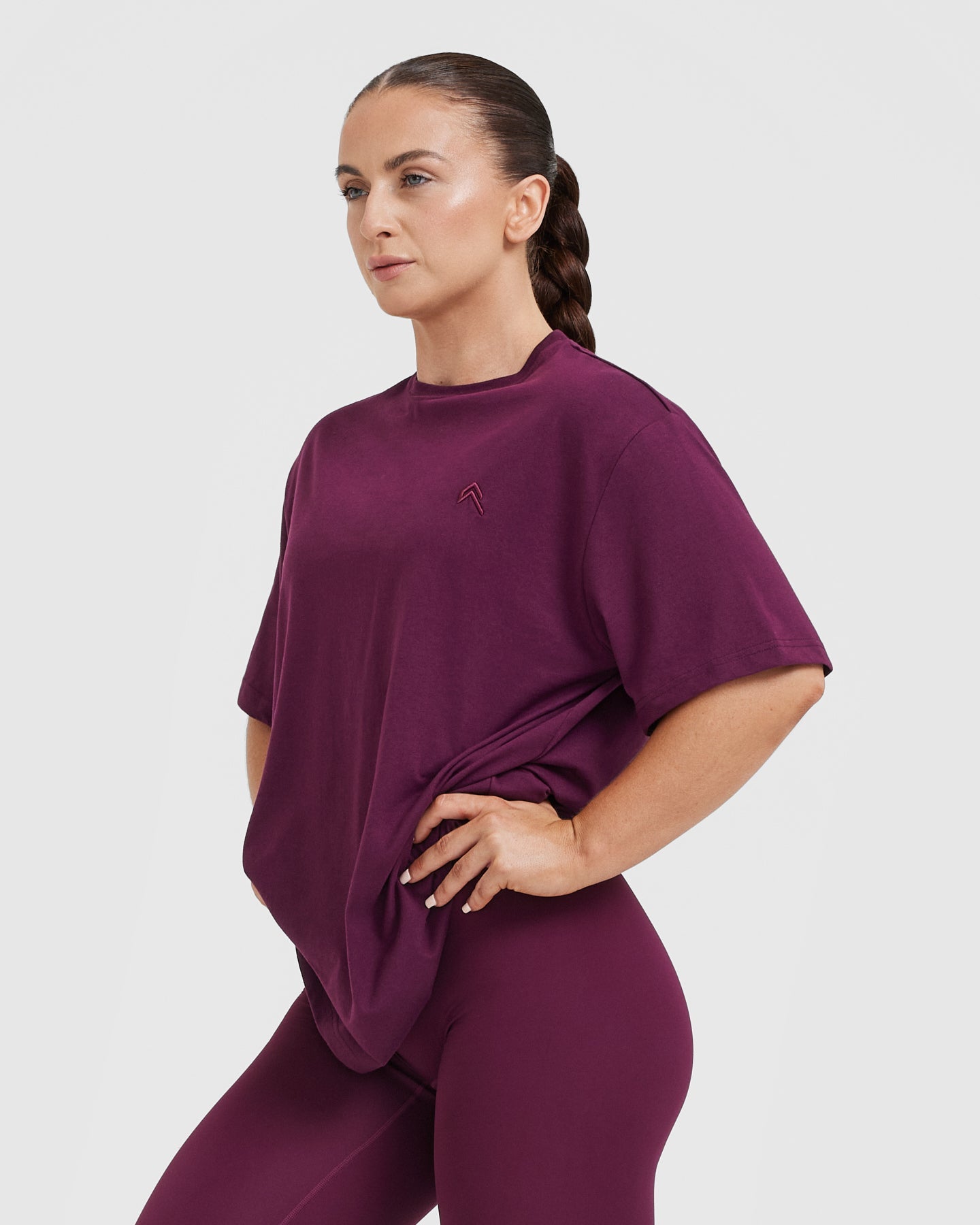 Classic Oversized Lightweight T-Shirt Women Ripe Fig | Oner Active
