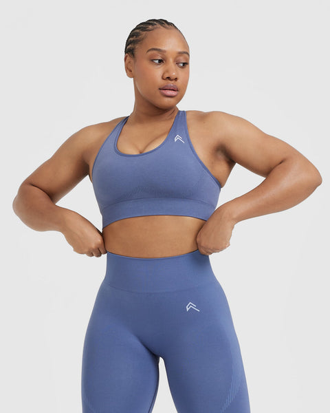 Classic Seamless 2.0 Bralette Slate Blue Marl | Oner Active