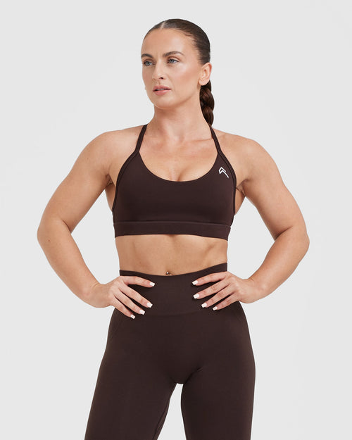 Sports Bra with Removable Pads - 70% Cocoa | Oner Active
