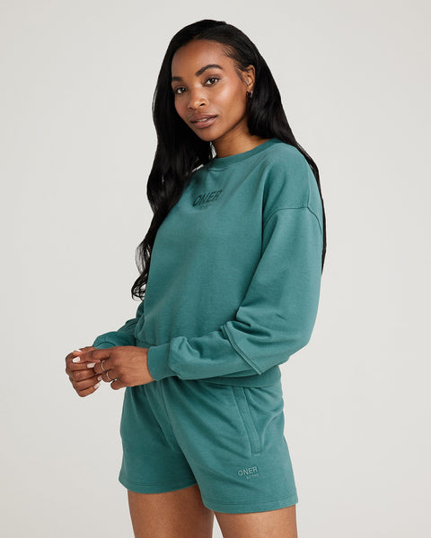 Crew Neck Tee - Mineral Green | Oner Active