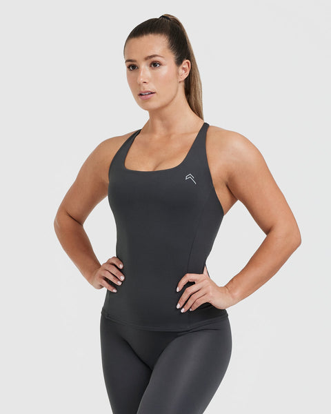 Grey Square Neck Top - Women's | Oner Active