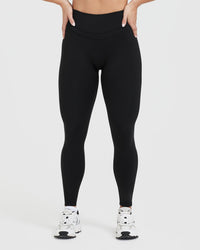 High Rise Compression Leggings Black | Oner Active