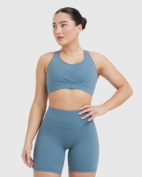 Medium Sports Bra in Moonstone Blue | Oner Active